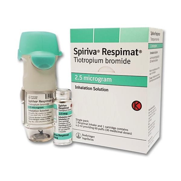 SPIRIVA RESPIMAT Tiotropium 2.5mcg / puff (5mcg / dose) Solution for ...